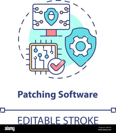Patching Software Concept Icon Stock Vector Image And Art Alamy