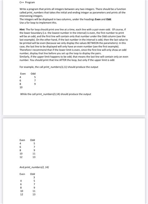Solved C Programwrite A Program That Prints All Integers