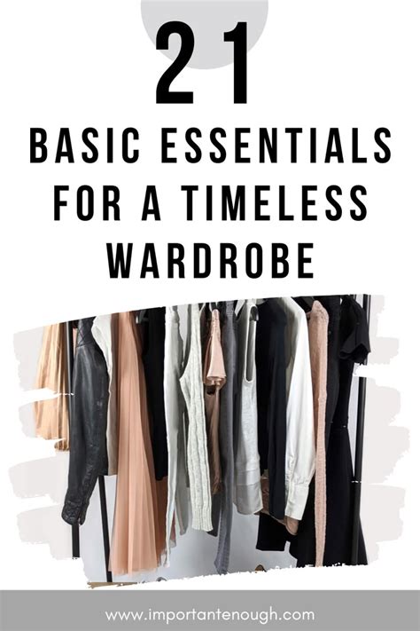 Basic Essentials For A Timeless Wardrobe Basicessentials Capsule