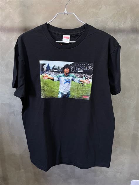 Camiseta Supreme Maradona No Drug Camisa Masculina Supreme Nunca