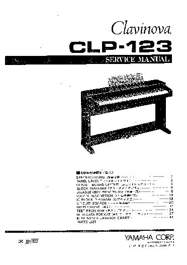 Yamaha Clp 123 Service Manual Service Manual Download Schematics