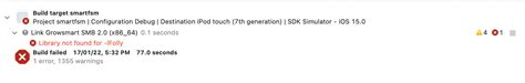 Library Not Found For LFolly Issue Facebook React Native GitHub