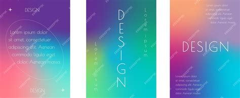 Premium Vector Blurred Backgrounds Set With Modern Abstract Blurred