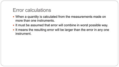 Instrumentation And Measurement Error And Its Types Pptx