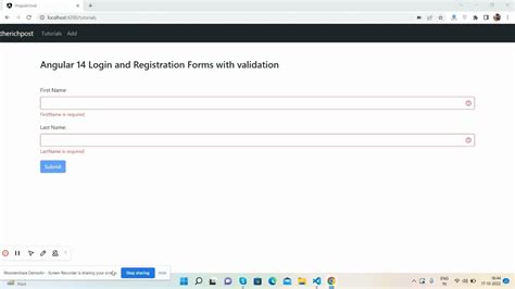 Angular 14 Forms With Validation Working Demo Youtube