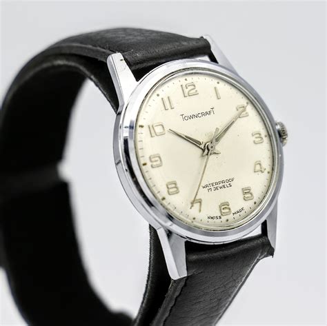 Towncraft By Basis Watch Co 17 Jewels 33mm Swiss Made Wristwatch
