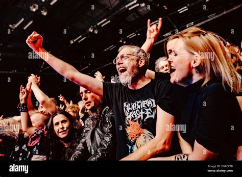 Copenhagen Denmark 22nd February 2023 Heavy Metal Fans Attend A
