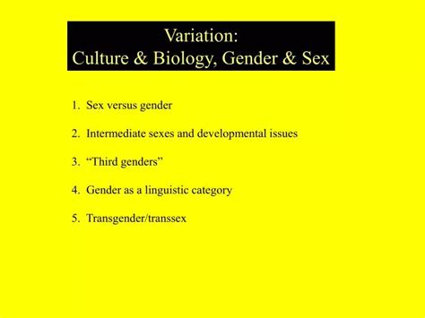 PPT Variation Culture Biology Gender Sex PowerPoint Presentation ID 327671