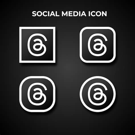 Premium Vector | Multipurpose Threads Social Media Icon Template