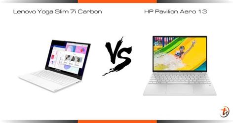 Compare Lenovo Yoga Slim 7i Carbon Vs HP Pavilion Aero 13 Specs And Malaysia Price Laptop Features