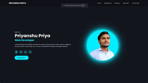 Priyanshu Priya Portfolio