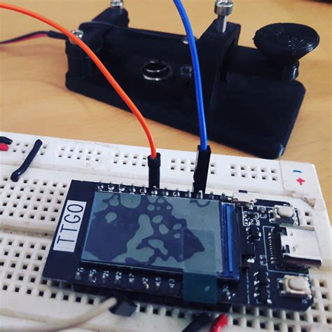 Second Morse Module In The Making Using Esp32 With Display From Ttgo Next Step Connect The Two