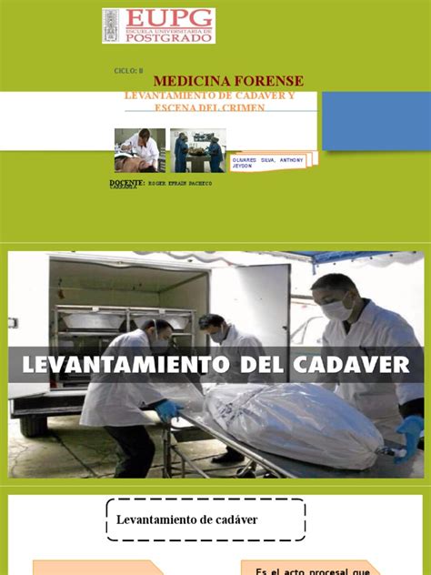 Levantamiento De Cadáver Y Escena Del Crimen Pdf Ciencia Forense