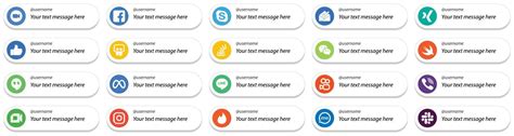 Customizable Follow Me Social Media Icon Set 20 Icons Such As Overflow Question Chat