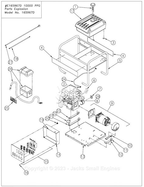 Northstar 165967d Parts Diagram For E165967d 10000 Ppg Parts Explosion