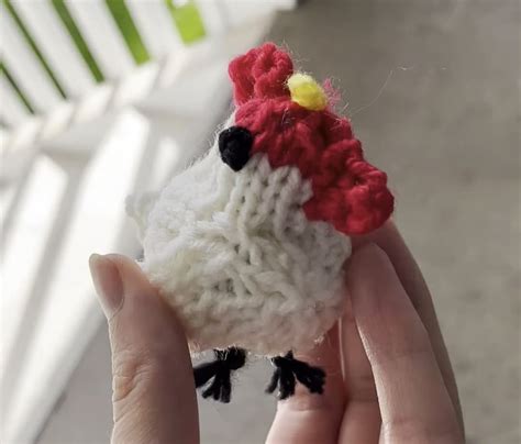A Little Catnip Toy In The Shape Of A Chicken R Crafting