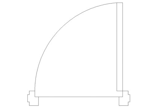 Drawing Of 2d Door Plan Block Autocad File
