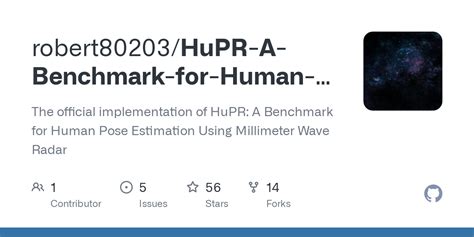Issues · Robert80203 Hupr A Benchmark For Human Pose Estimation Using Millimeter Wave Radar · Github