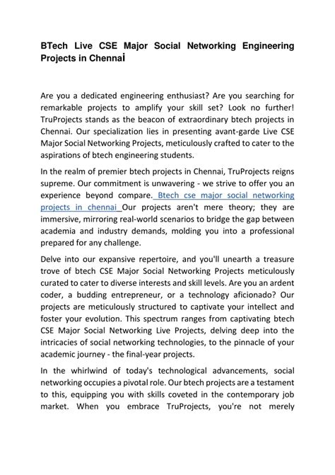 Ppt Veeresh Btech Live Cse Major Social Networking Engineering