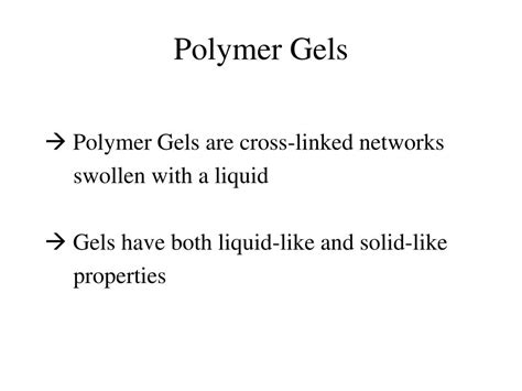 Ppt Gels And Gelformation Powerpoint Presentation Free Download Id