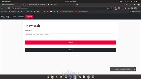 To Do App Using Flask مستقل