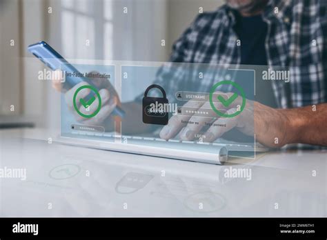 Two Factor Authentication Ensure Protection Identification Concept