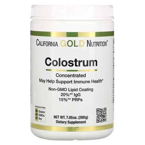 California Gold Nutrition, Colostro em Pó, Concentrado, 200 g (7,05 oz ...