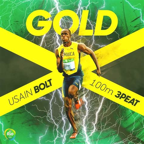 Still Invincible Usain Bolt Wins His Third Straight 100m Gold 🇯🇲