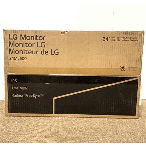 Monitor Lcd Lcd De 24 Polegadas Lg 1080p 24ml600m B 7 Novo Em Aberto Caixa Shopee Brasil