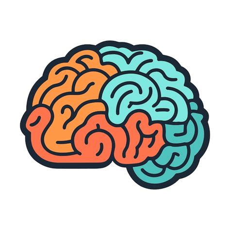 Premium Vector Brain Logo Icon Human Brain Icon Creative Simple Mind