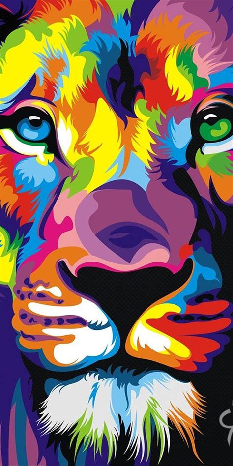 Обои на рабочий стол Лев Животные Художественный 603081 для ПК