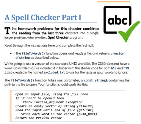 Solved Checker Part I Abc The Homework Problems For This Chegg