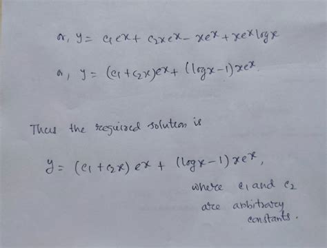 6 Use The Method Of Variation Of Parameters To Find The General