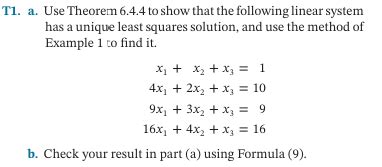 Solved T A Use Theorem To Show That The Chegg Com