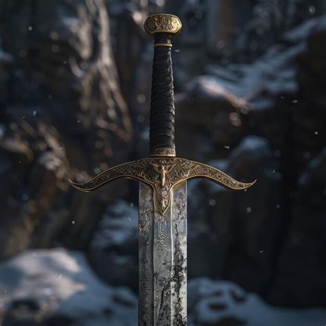 Premium Photo Image Of Swor On Dark Background