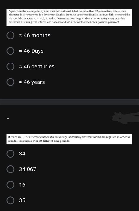 solved a password for a computer system must have at least