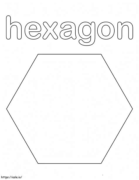 Hexagon Coloring Page