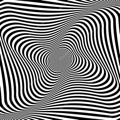 Illusion Of Rotation Movement Abstract Op Art Background Stock Vector