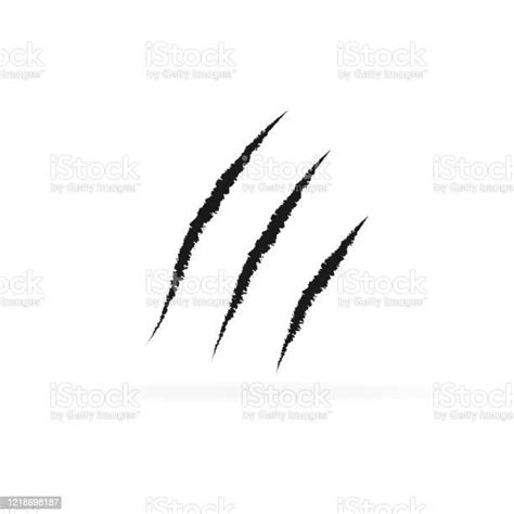 흰색 배경 스크래치 벡터 그림에 검은 발톱 이나 흉터 아이콘 갈고리 발톱에 대한 스톡 벡터 아트 및 기타 이미지 갈고리 발톱 고리 발톱 그런지 이미지 기법 Istock