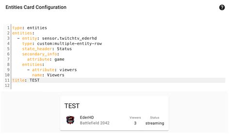 Correct Syntax For Auto Entities Template Including Multiple Entity Row