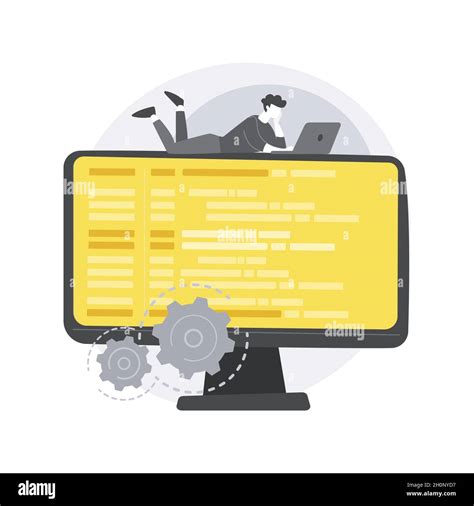System Software Development Abstract Concept Vector Illustration Stock