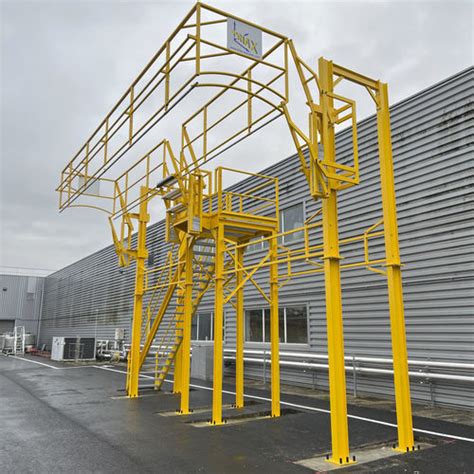 Passerelle Daccès Abattante Triax Pour Citernes Pour Conteneur