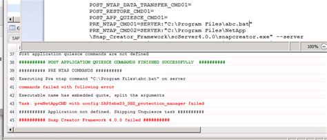 Solved Snap Creator Error Executable Name Has Embedded Quote Split