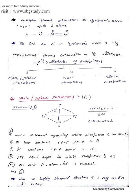 SOLUTION P Block Neet Chemistry Notes Studypool