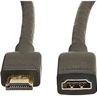 Amazon Com Amazon Basics High Speed Male To Female HDMI Extension Cable Feet Electronics