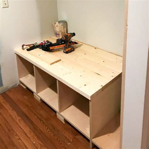 Easy How To Build A Bench Seat With Cubbies Design To Build