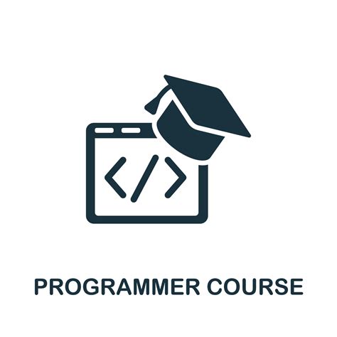 Programmer Course Icon Simple Element From Online Course Collection