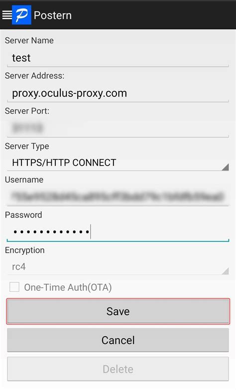 How To Set Up Oculus Proxies With Postern Oculus Documentation