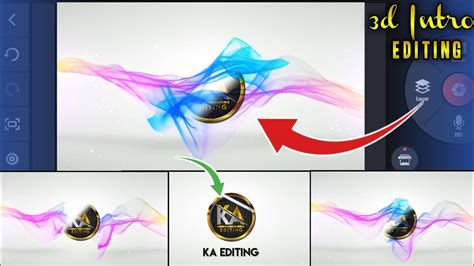 how to make 3d intro for youtube 3d intro editing in kinemaster app
