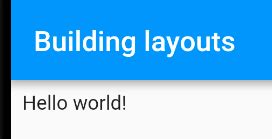 First Steps With Flutter Part Building Layouts